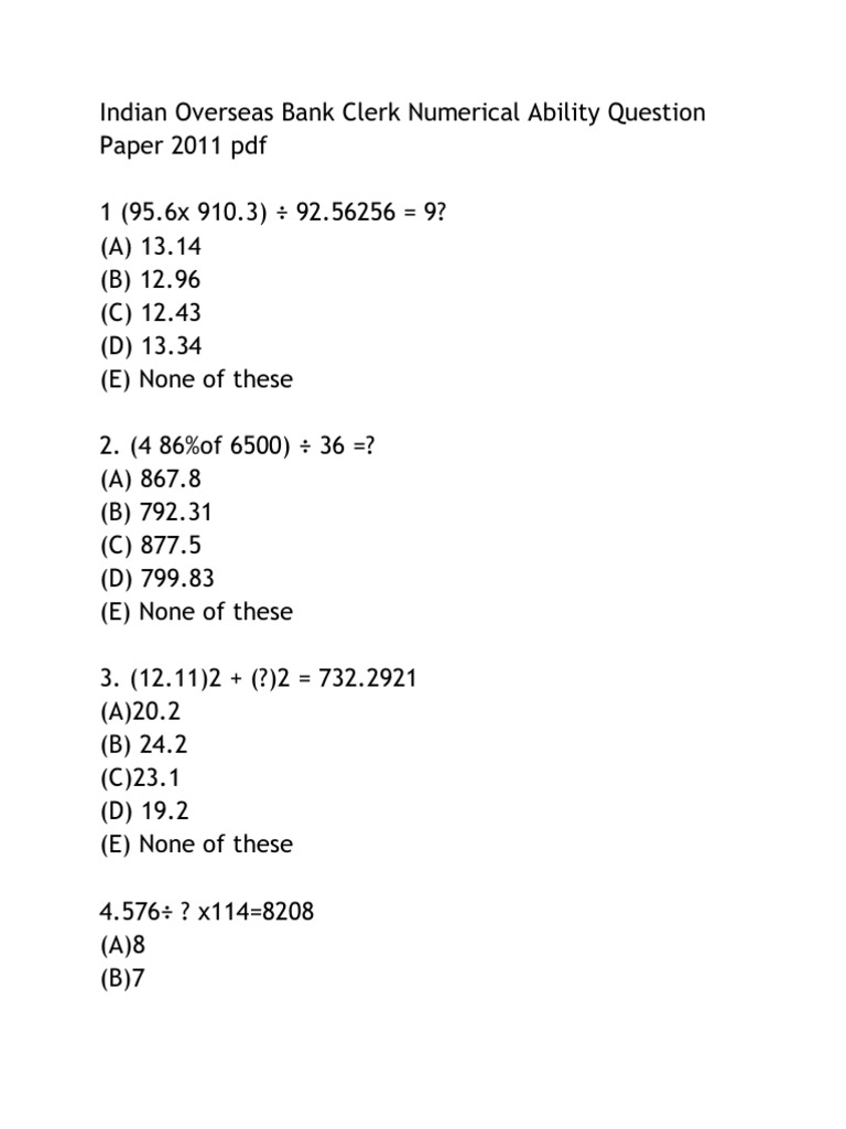 Numerical Ability Pdf Scribd India Numerical Ability Pdf Scribd India