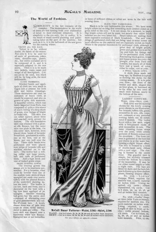 Zinne's Blog: McCall's Magazine November 1899
