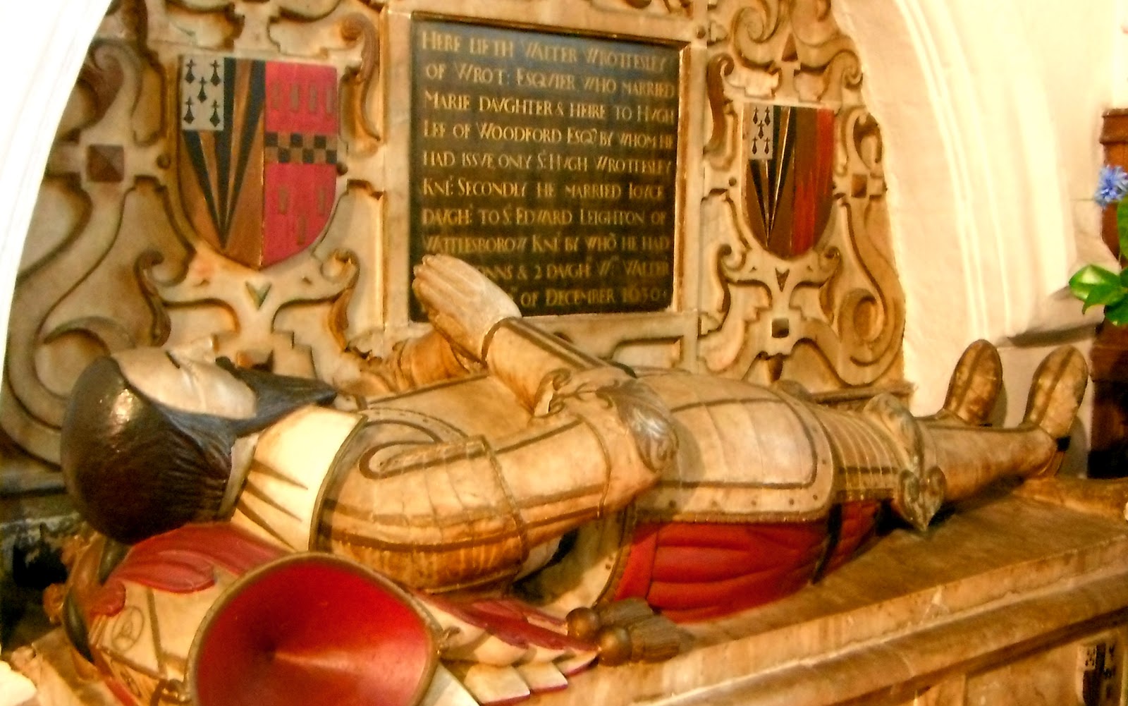 Staffordshire Photo: Codsall tomb of bright colours