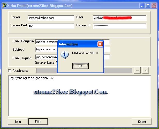 Kirim EMail dengan menggunakan Program Delphi | Antas Delphi