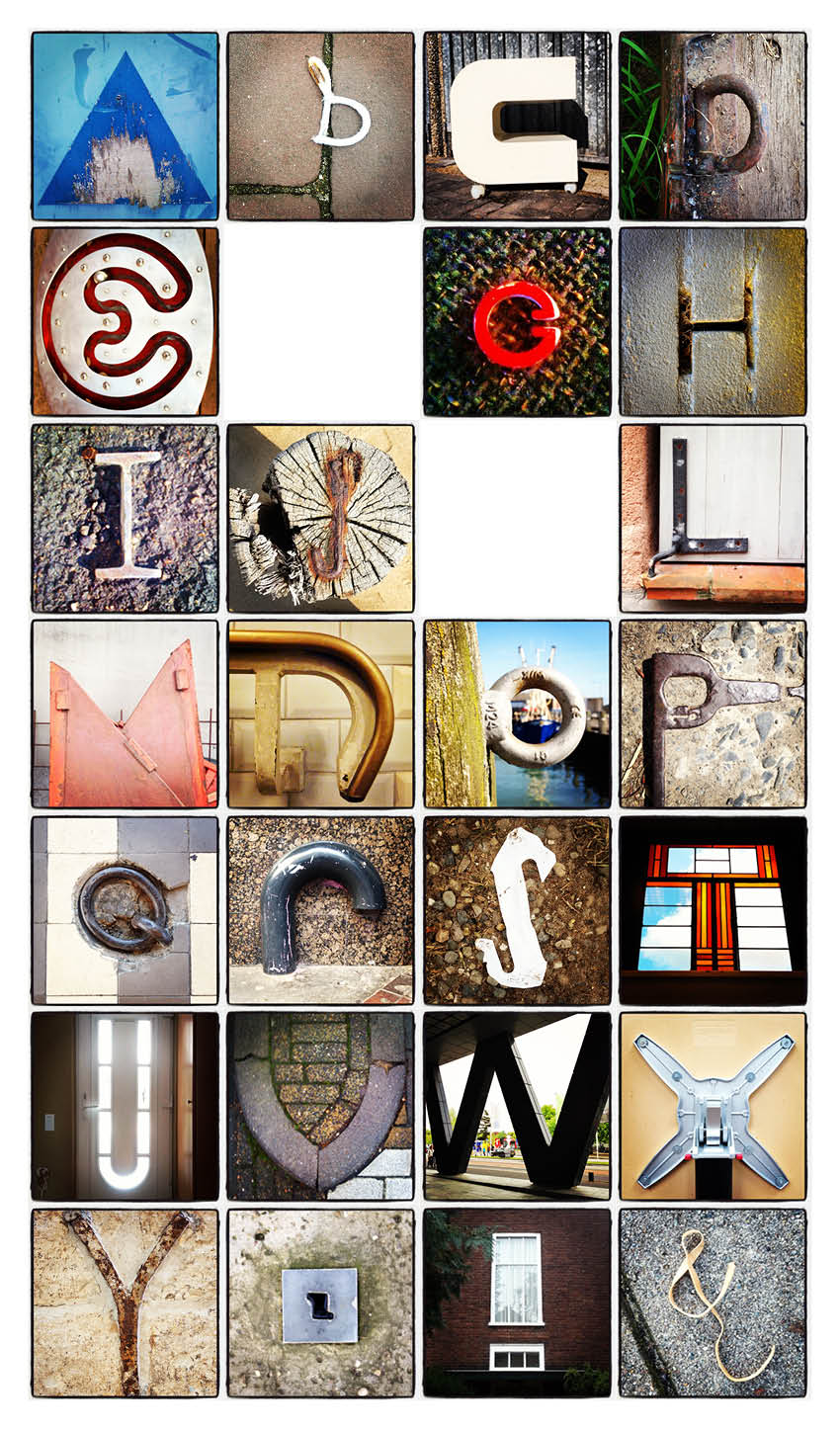 turning pages: Found alphabet