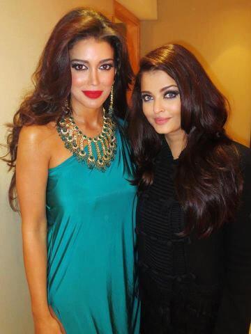 Asha Ashish: Aishwarya Rai Bachchan with Miss Canada 2012 at the TOIFA
