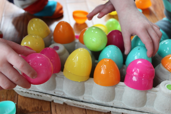 Easter Egg Color Matching & Stacking Activity for Preschoolers | Sunny ...