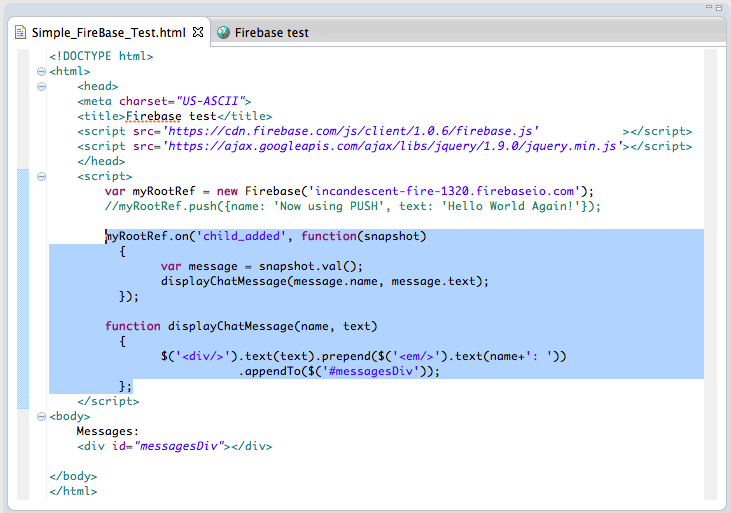 Dinis Cruz Blog: Using Firebase to sync data with a webpage (via Javascript, REST and Firebase ...