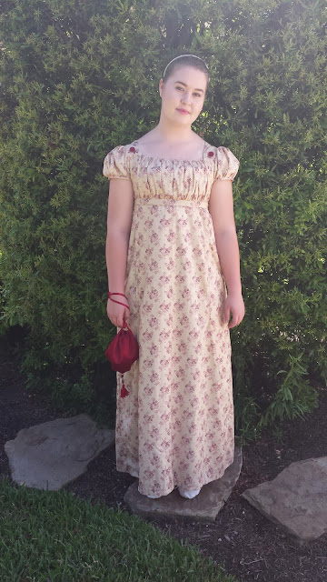 A Southern Seamstress: Floral Print Regency Day Dress