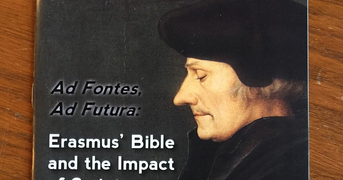 stylos: HBU Erasmus Conference Notes: Lecture 1: Timothy George on ...