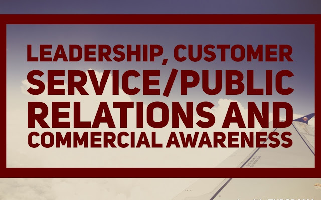 LEADERSHIP, CUSTOMER SERVICE / PUBLIC RELATIONS AND COMMERCIAL ...