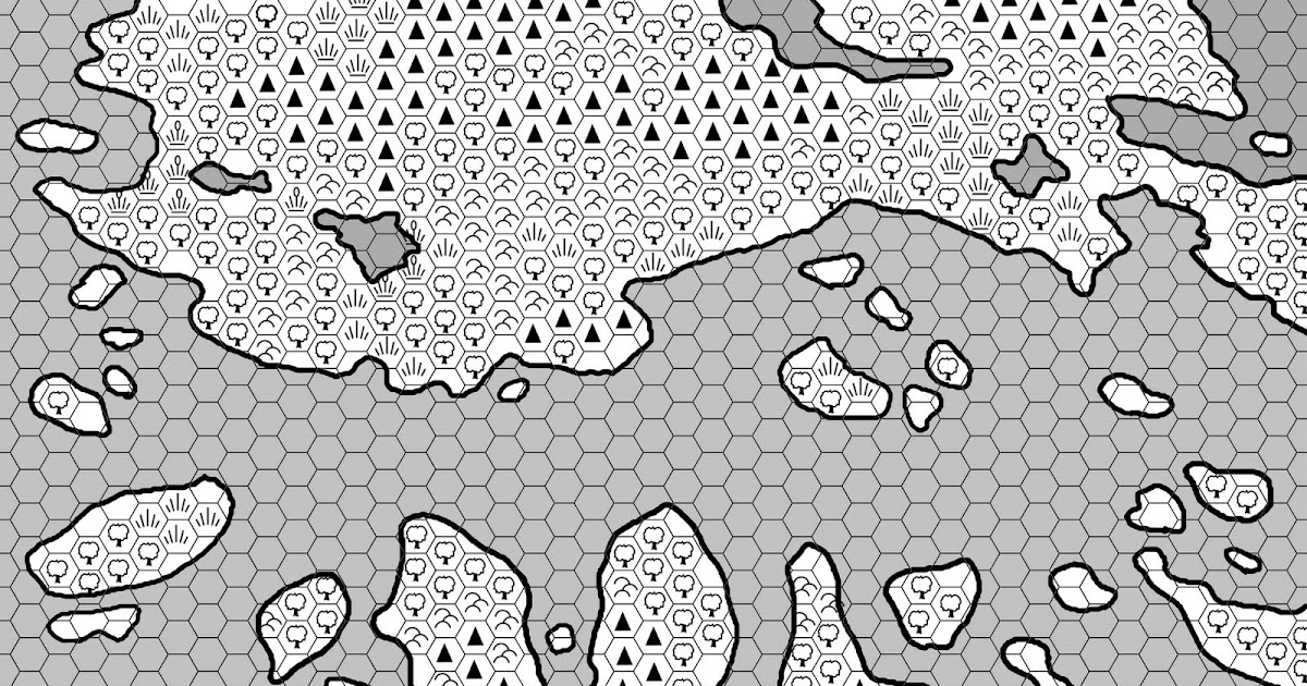 Buffoons & Beasts: Blank Hex Map