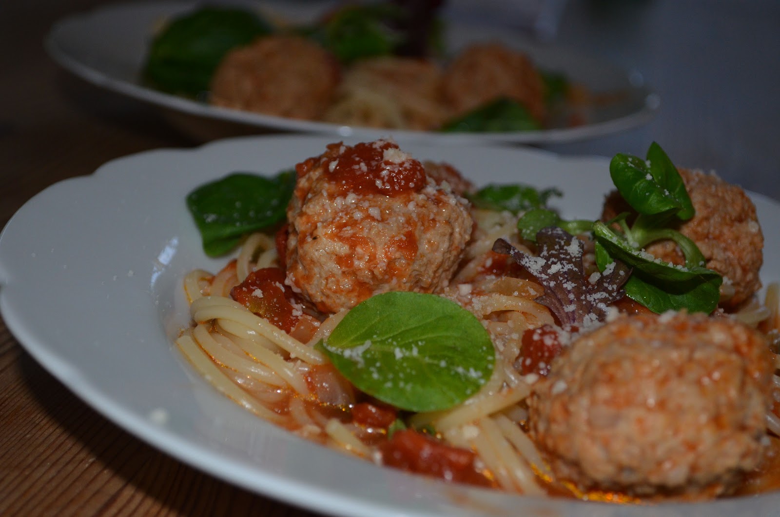 Katrines opskrifter: Spaghetti med kødboller og tomatsauce