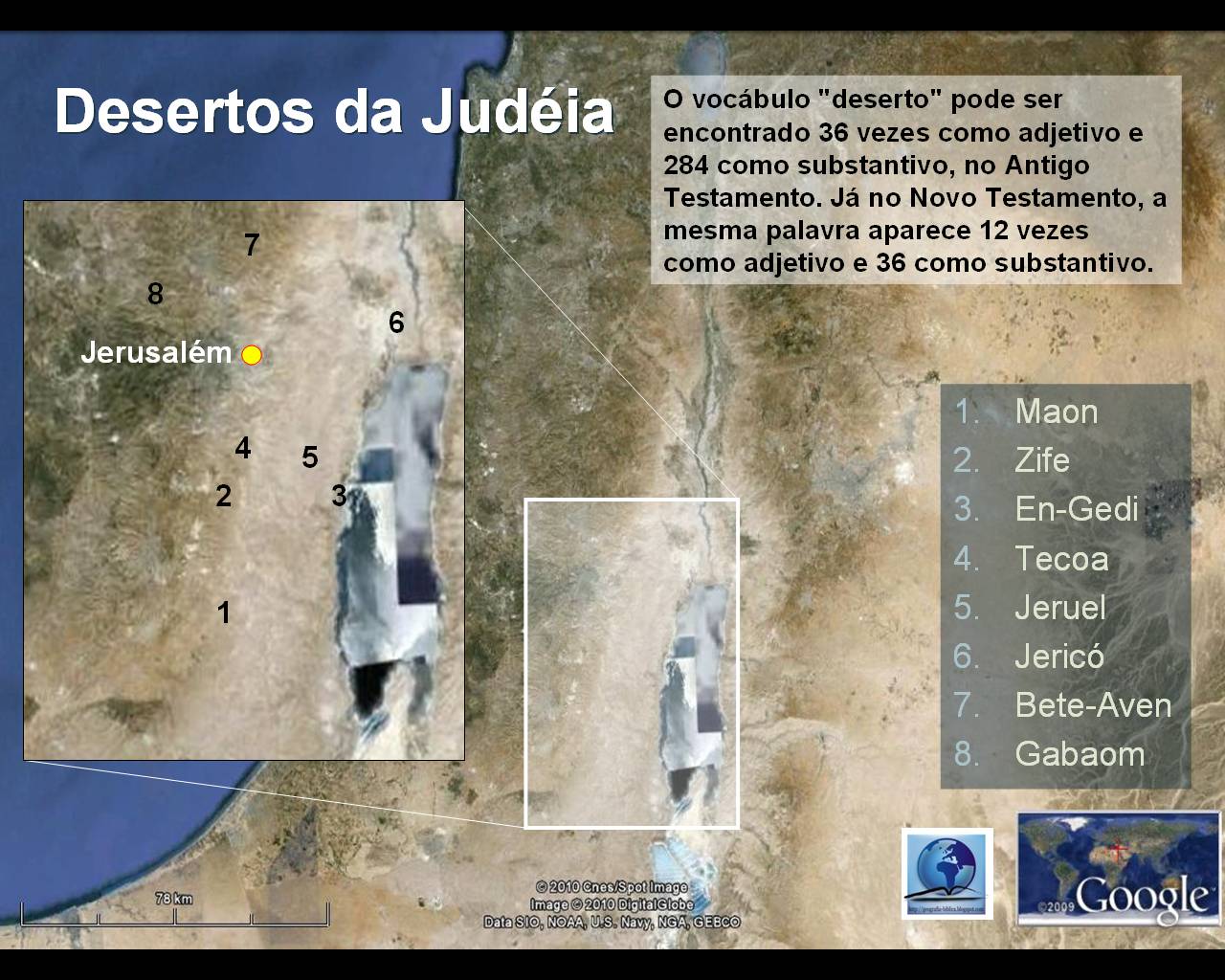 Deserto Da Judeia Mapa - BRAINCP