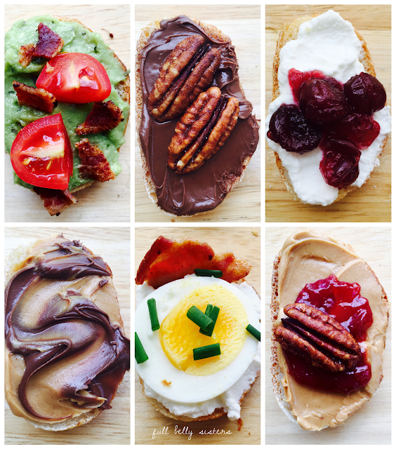 Breakfast Bruschetta Bar for the Holidays