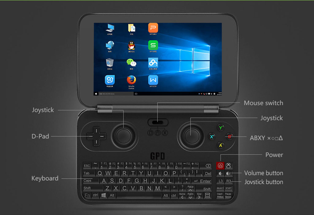 GPD WIN GamePad Tablet PC w/ Intel Processor & Windows 10 Flash Sale ...