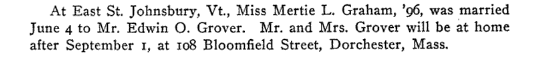 Heirlooms Reunited: 1893 graduation photo of Mertie Laura Graham; Mt ...