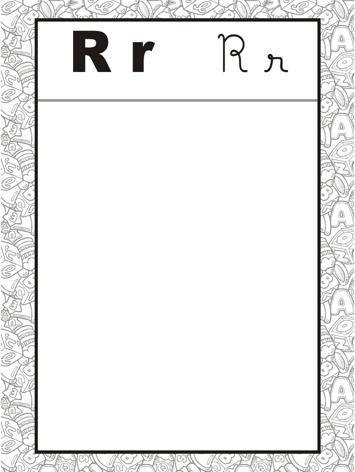 Profª Marcela - atividades: Letra R 1