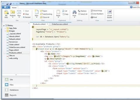 Suhas R. Kudekar: • Microsoft Web Matrix is a web development tool designed for creating ASP.NET ...