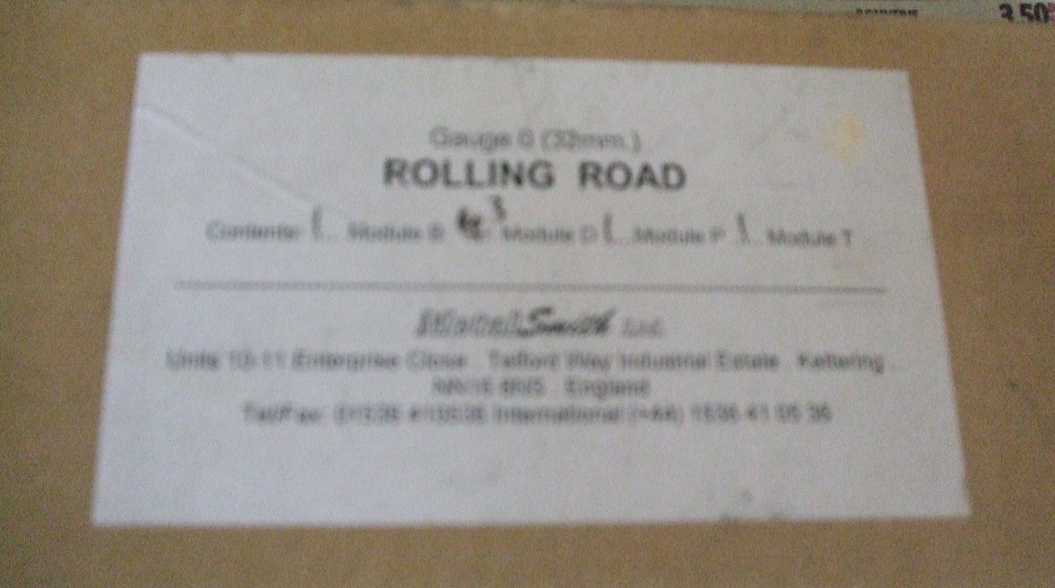 GEOFF TYLER - RAILWAY MODELLER: O GAUGE 7 PIECE ROLLING ROAD. [SOLD]