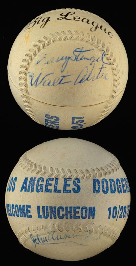 Dodgers Blue Heaven: Some Dodgers Memorabilia at Hunt Auctions