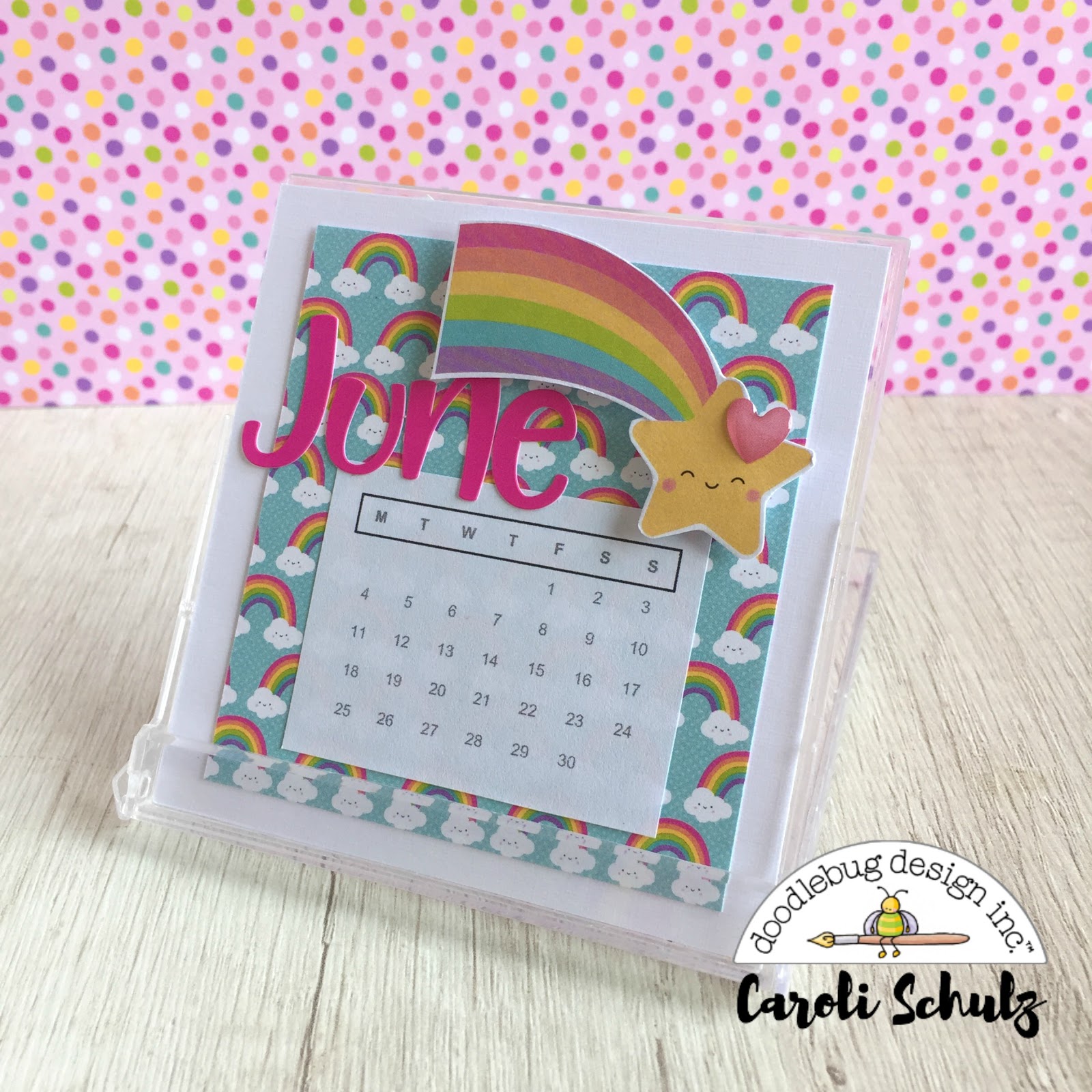 Doodlebug Design Inc Blog: Holiday Gift Idea: CD Desk Calendar by Caroli