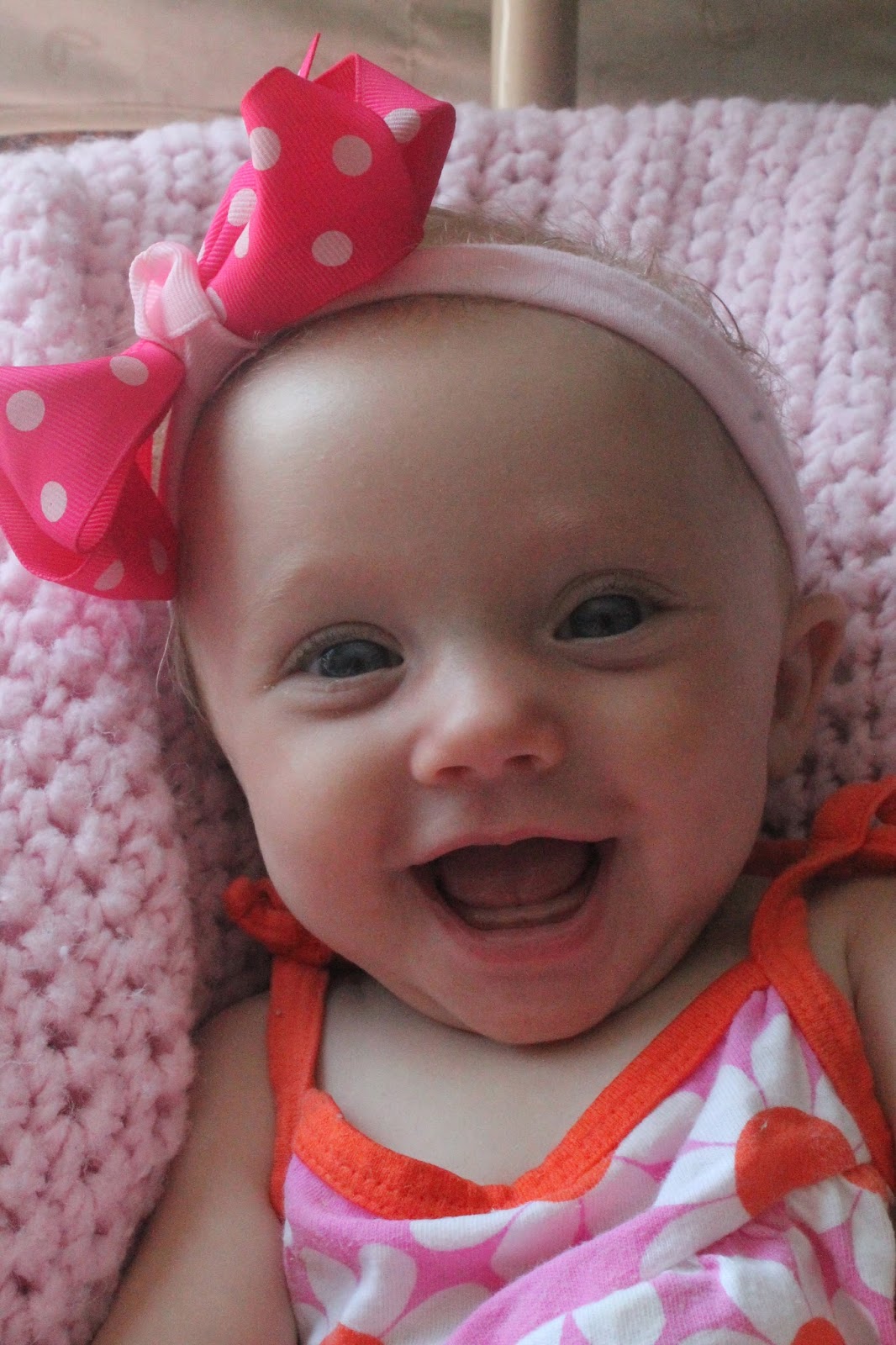 Living Life with the Rogers Family: Happy Four Months Abby!
