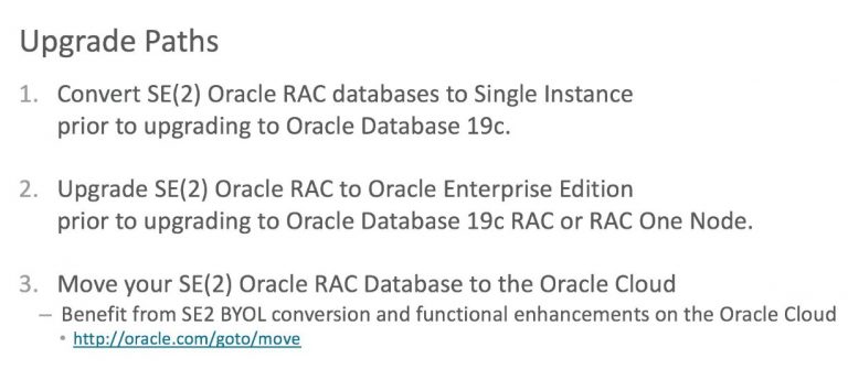 Oracle database 19c Standard Edition 2 sem suporte para Real ...