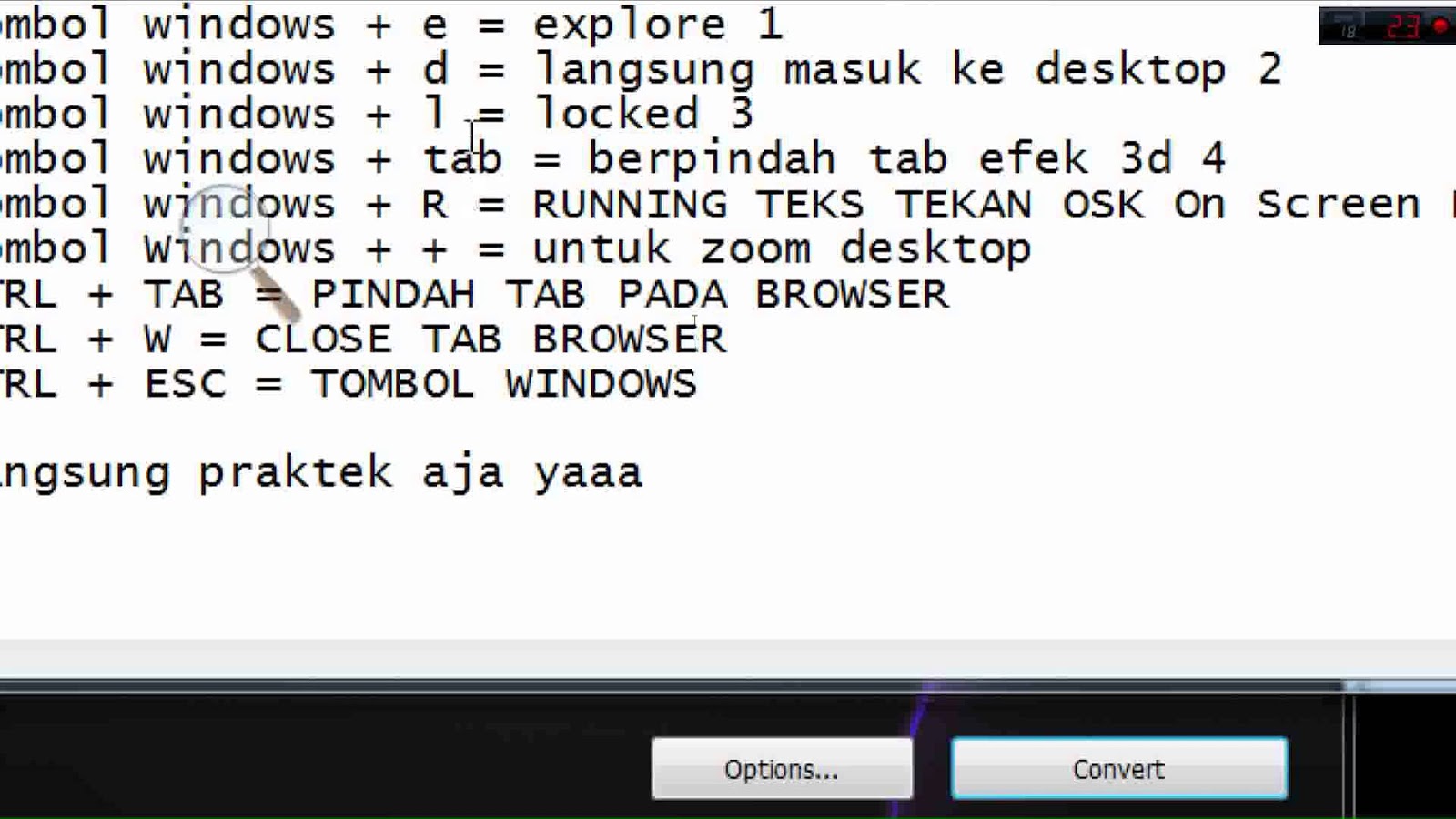 KUNCI RAHASIA TOMBOL WINDOWS