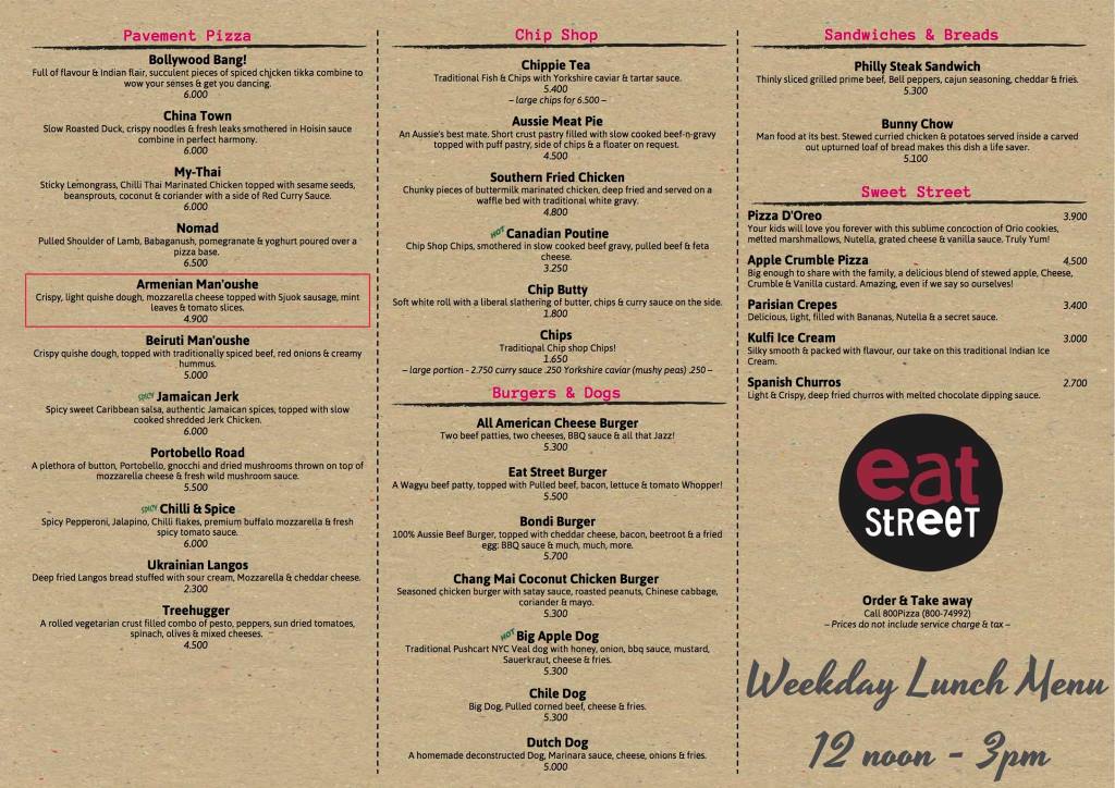 Eat Street open for lunch from today. - [MM] Muscat Mutterings