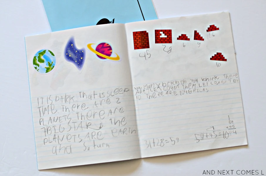 Journaling with Stickers | And Next Comes L - Hyperlexia Resources