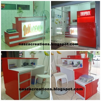 NASZA CREATIONS: Ramadhan Reception Counter & Laundry Drop-Box