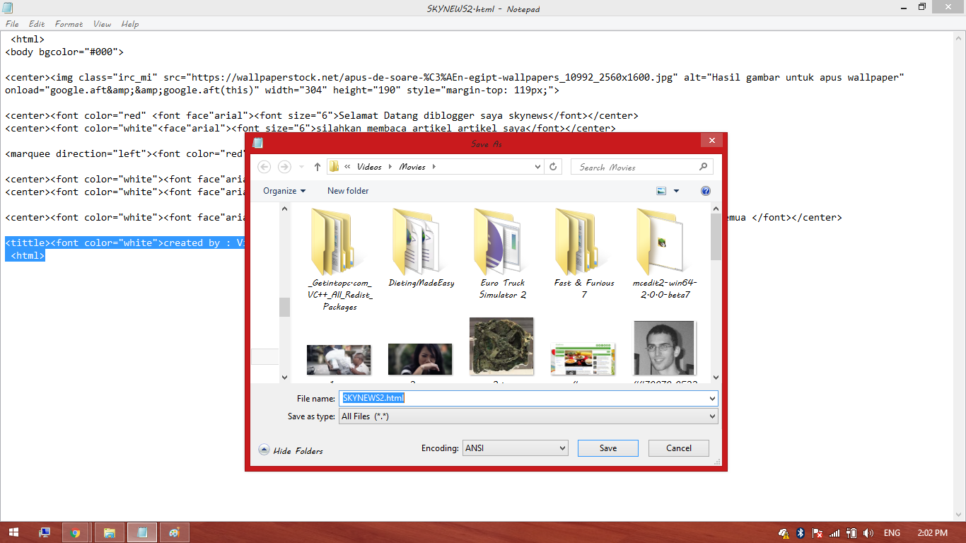 Cara membuat Script Deface Simple