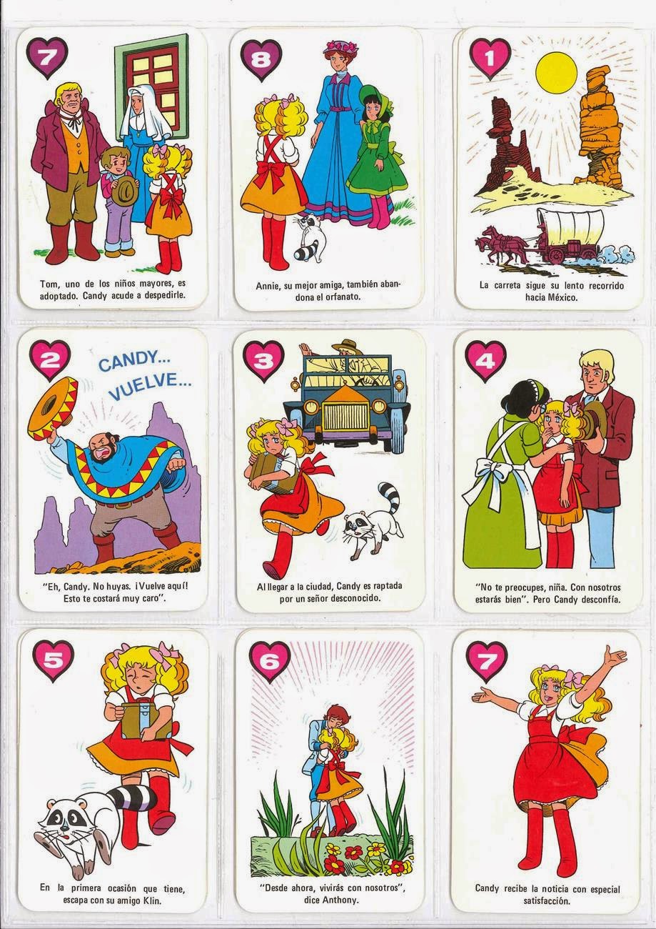 Barajas y Naipes: El juego de Candy Candy 1986