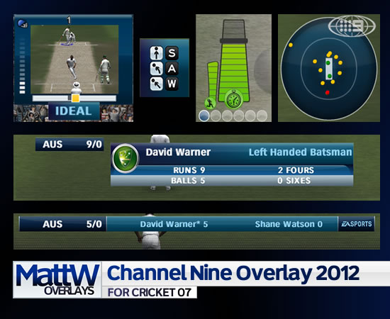 Channel Nine Australia Home Series Overlay For EA Cricket 07 | EA ...