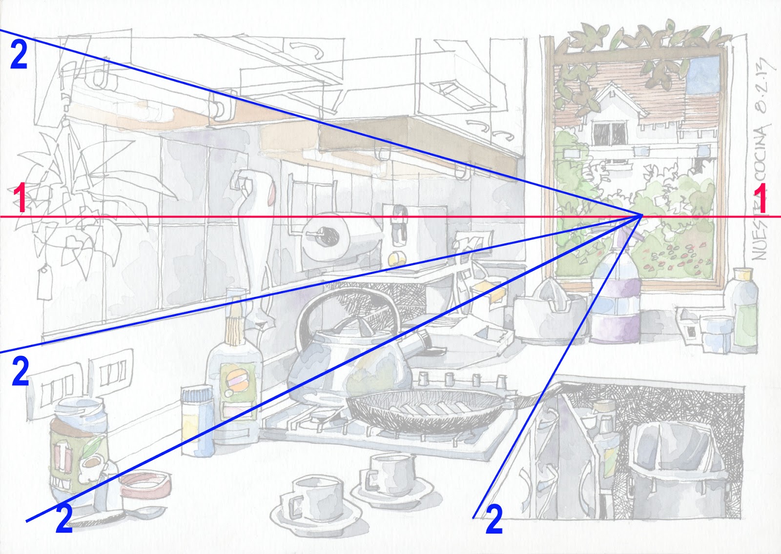 JR Sketches: My Kitchen - The Prequel.
