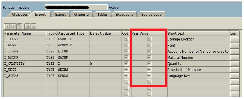 Sapabap Reference Parameters Are Not Allowed With Rfc