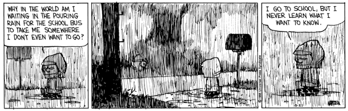 English Activities : Calvin and Hobbes: Bus Stop Musings - Comics to ...