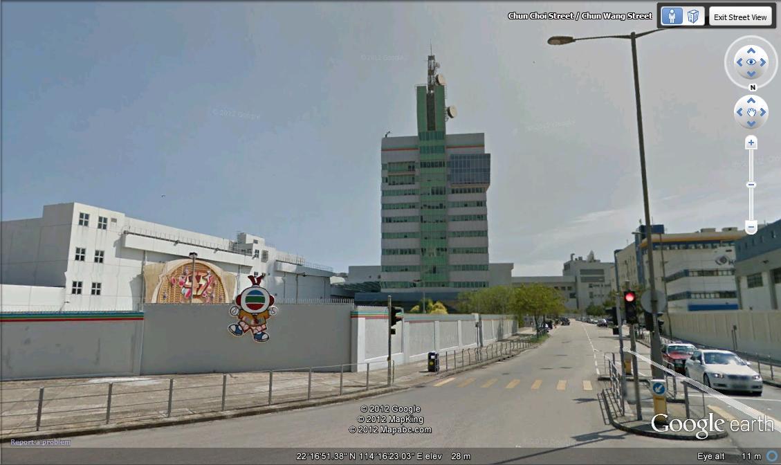tvb corner: TVB City on Google Earth