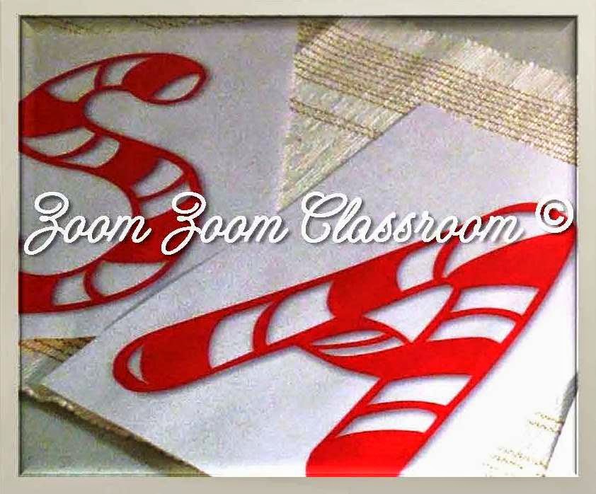 Lessons by Molly: Spell S-A-N-T-A with Peppermint Letters