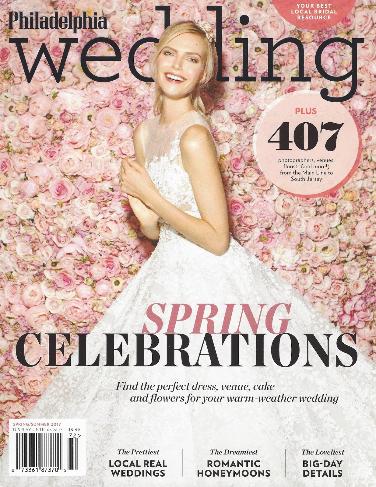 SCARLETT AFFAIRS: Philadelphia Wedding Magazine Feature Spring/Summer 2017