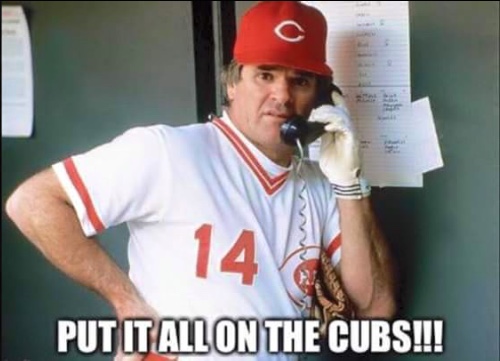 Just having fun being a Cubs fan...