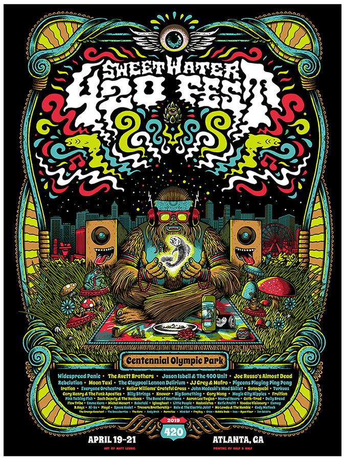 INSIDE THE ROCK POSTER FRAME BLOG: Matt Leunig Widespread Panic ...