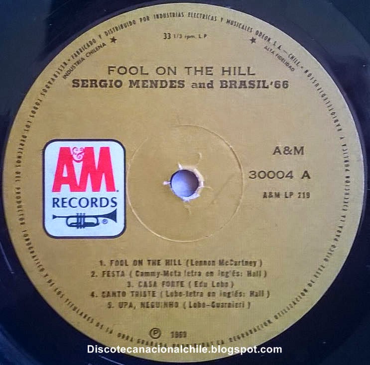 Discoteca Nacional Chile: Sergio Mendes & Brasil '66: Fool on the hill ...