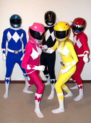 20 Years of Power Rangers : Mighty Morphin Power Rangers Cosplay
