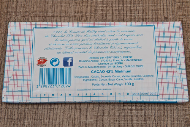 Chocolat noir en barres 42% (100g) par Chocolat Elot