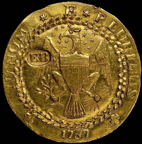 1787 Brasher Doubloon on display at ANA Money Museum | Lunaticg Coin