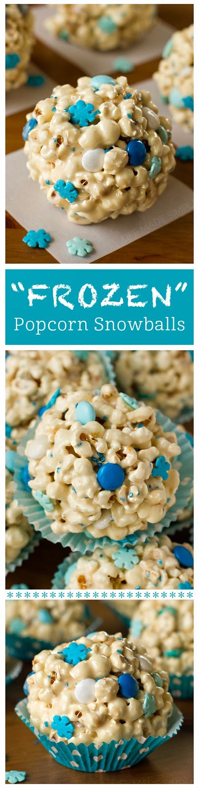 Frozen Popcorn Snowballs | Christmas Cookies