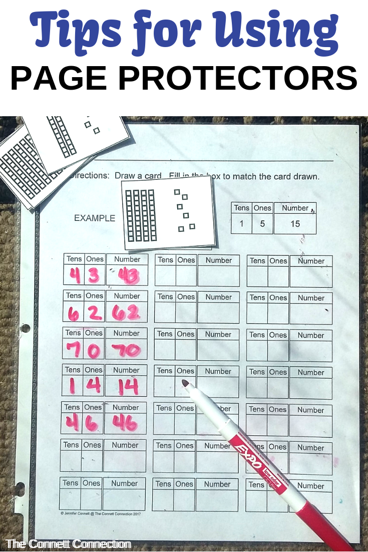 How to Use Page Protectors in the Classroom and Home