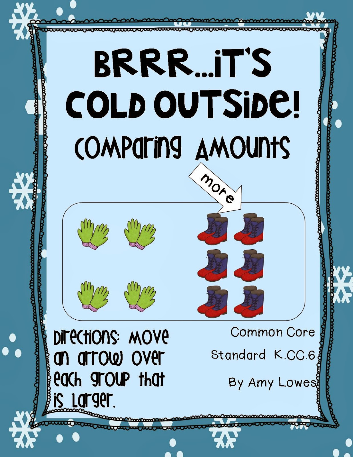 Mrs. Lowes' Kindergarten Korner: Winter Wonderland Math and Literacy ...