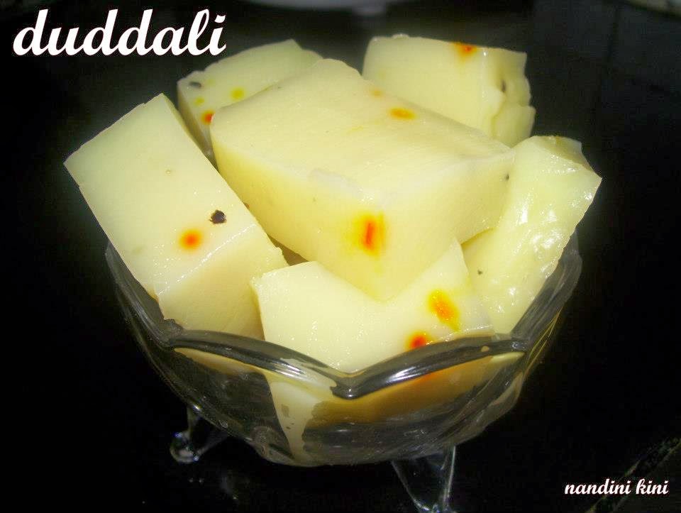 Duddali (arrowroot pudding)