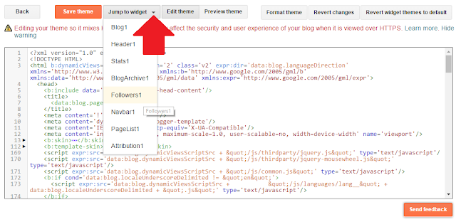 How to find things in Blogger's Theme editor | Blogger-Hints-and-Tips