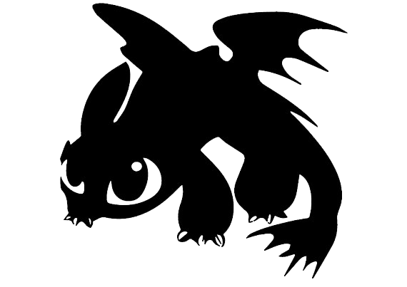 Toothless Outline