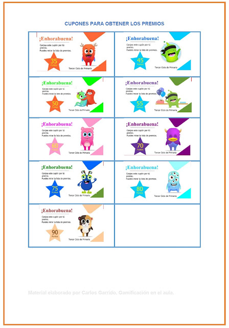 EL MAESTRO CARLOS GARRIDO: PREMIOS Y RECOMPENSAS DEL CLASS DOJO